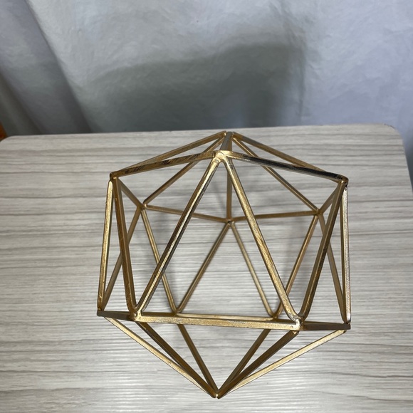 Source Unknown | Art | Symmetry Object Small Octahedron Antique Gold ...
